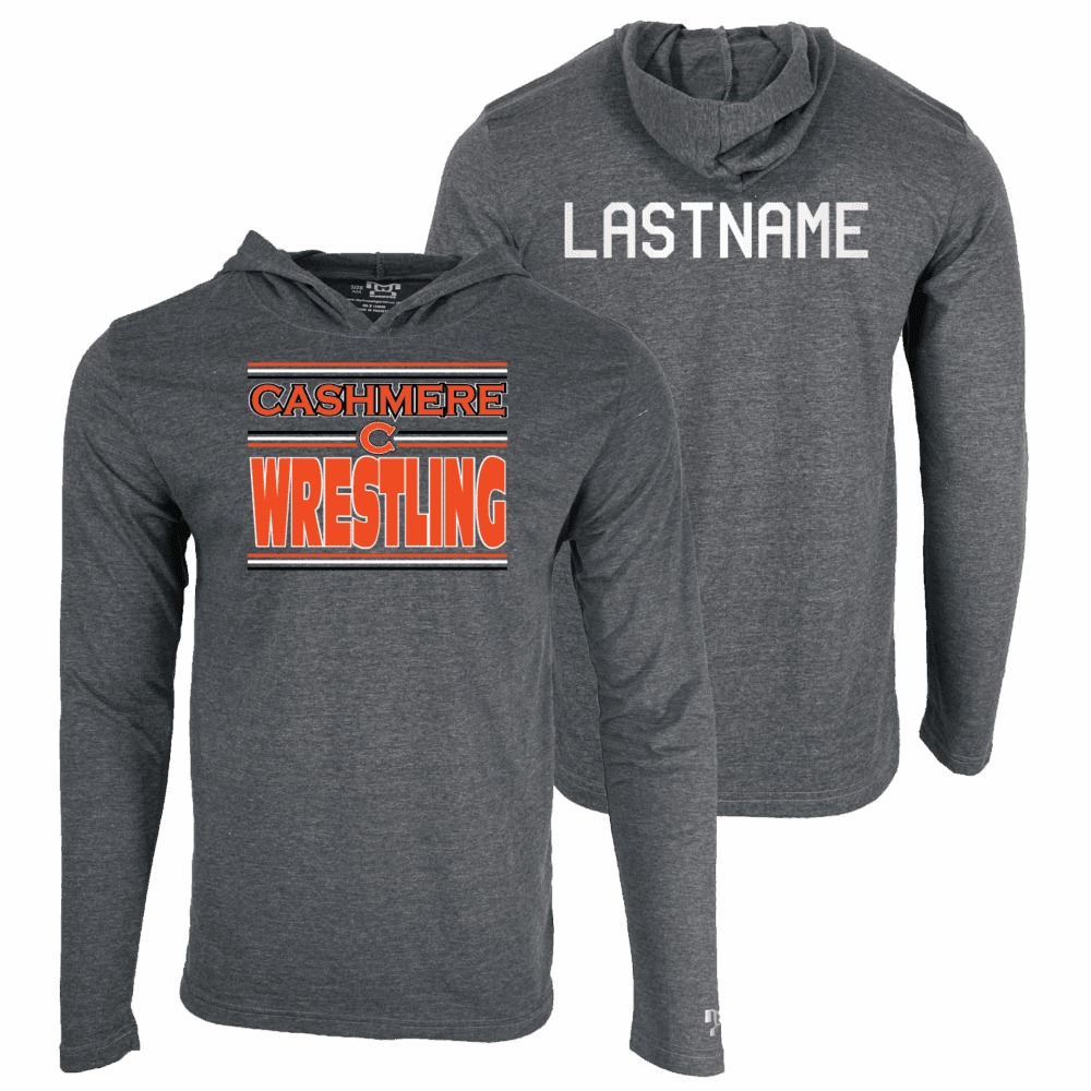 Cashmere Wrestling Custom Heat Press Long Sleeve Hoodie T-Shirt ...